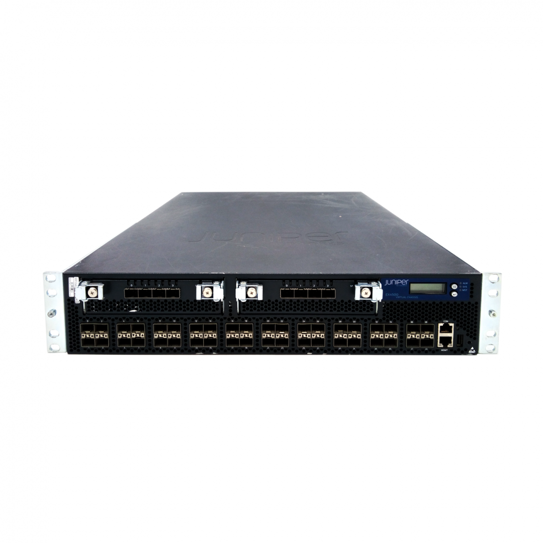 Juniper EX4500-40F-VC1-FB 40x 1/10G SFP+ 2x AC PSU 128G VC EX4500-UM ...