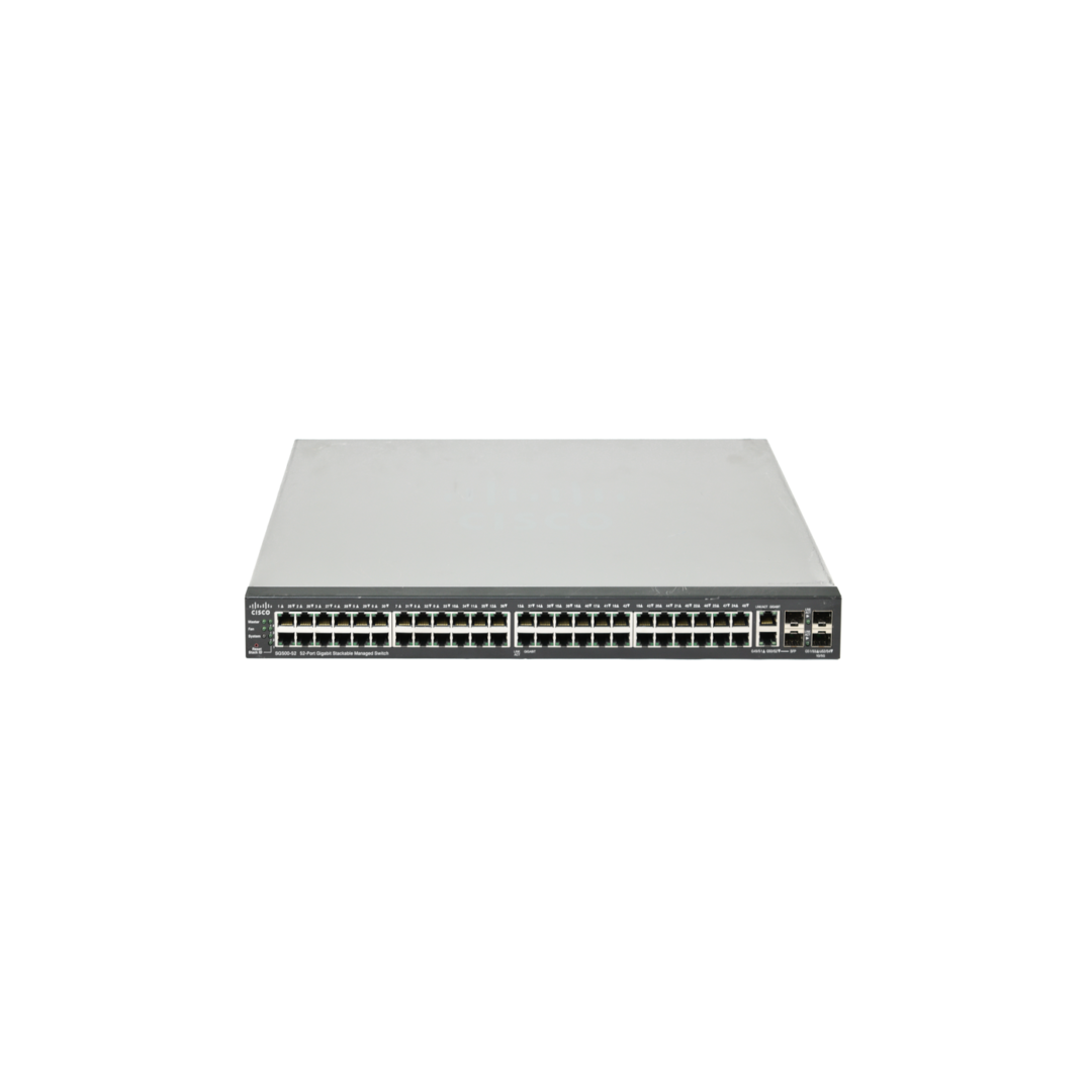 Cisco SG500-52-K9 48-Port 10/100/1000 with 4x GbE Stackable Managed ...