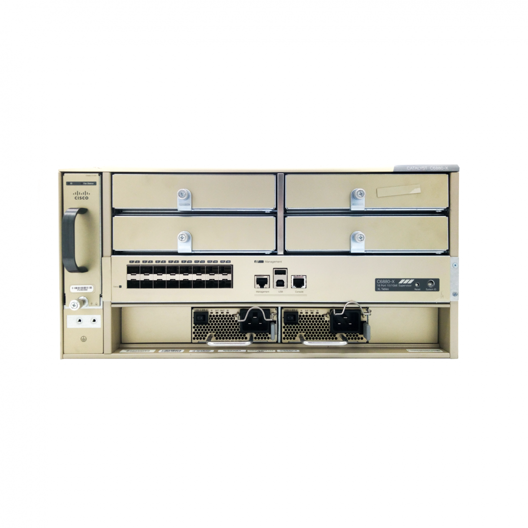 Cisco C6880-X Catalyst 6880-X-Chassis XL Tables W/ 2x C6880-X-3KW-AC ...