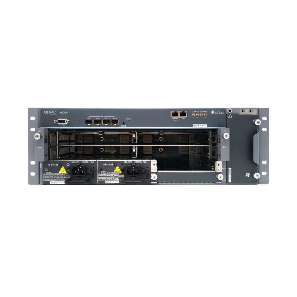 Juniper MX104-AC MX104 CHASSIS 4X10GE SFP+ PWR-MX104-AC RE-S-MX104 ...