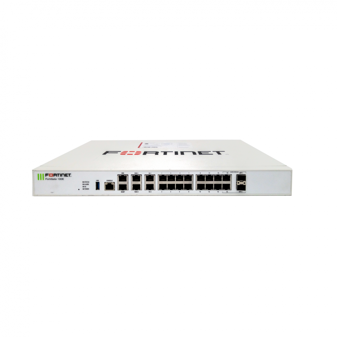 Fortinet FG-100E 20x GE RJ45, 2x WAN, 1x DMZ, 1x Mgmt, 2x HA, 14x ...