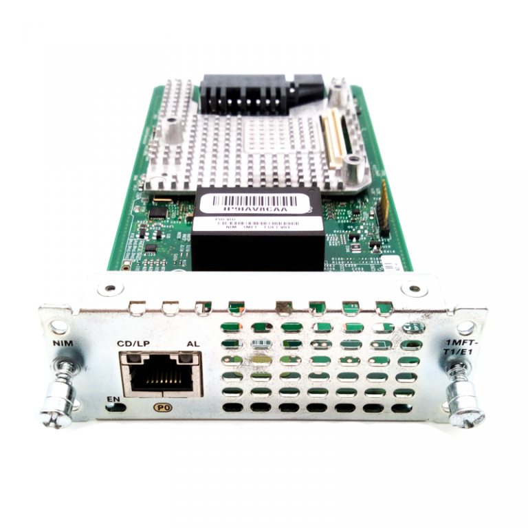 Cisco NIM-1MFT-T1/E1 1-Port Multiflex Trunk Voice/Clear-Channel T1/E1 ...