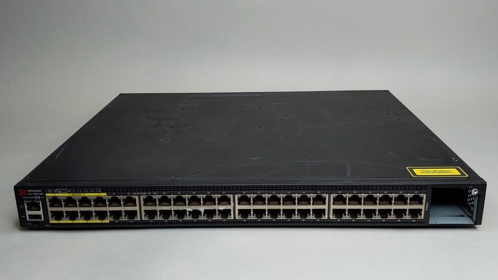 Brocade ICX7450-48P-E 48-port 1 GbE PoE+ Switch - Dedicated Networks
